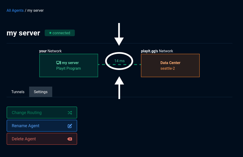 How to lower ping on playit | playit.gg - support pages